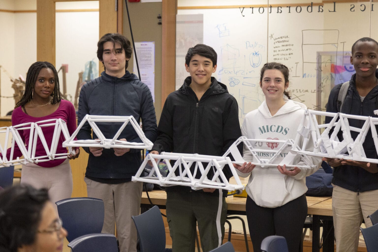 Paper Bridge Competition—First Record Set at Over 100 Pounds - MICDS