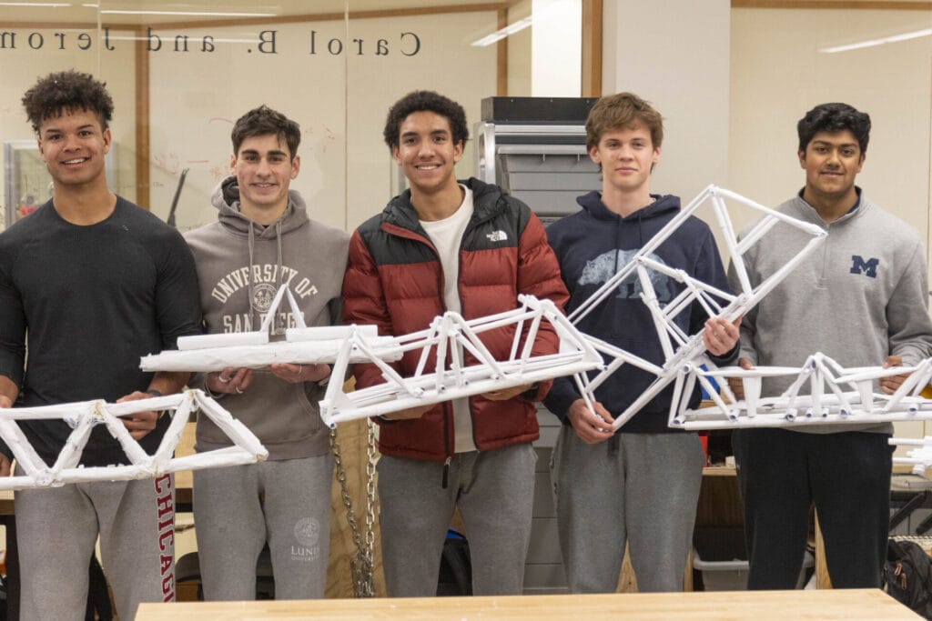 Paper Bridge Competition—First Record Set at Over 100 Pounds - MICDS